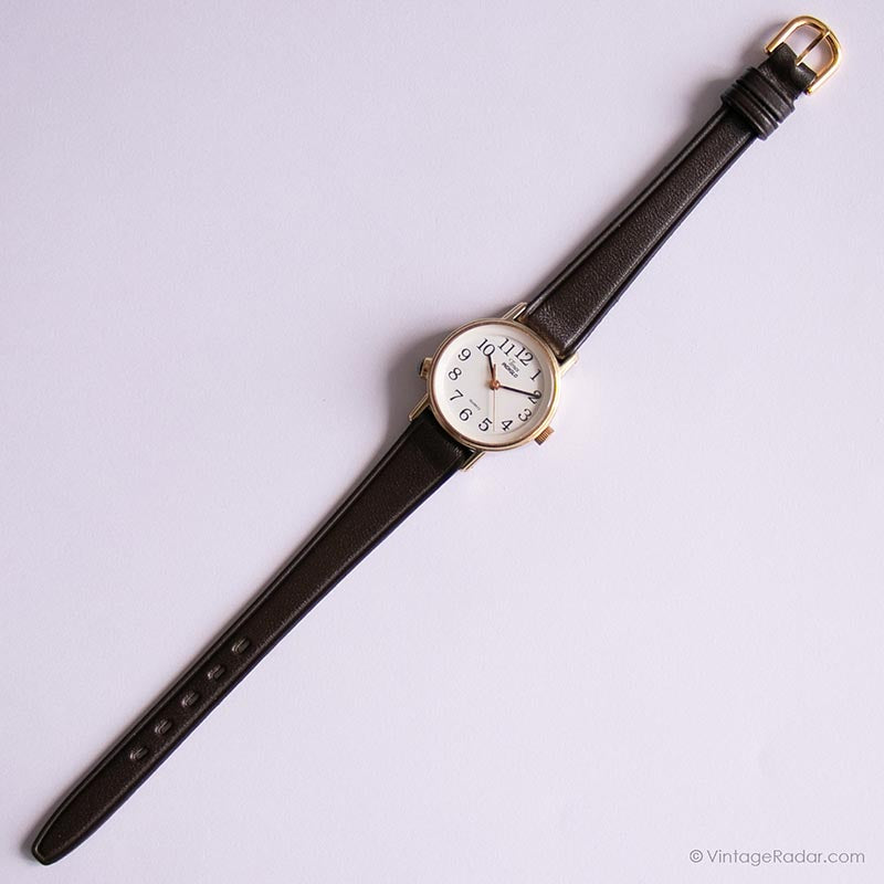 Vintage Light Up Dial Watch by Timex | Gold-tone Quartz Watch for Her ...