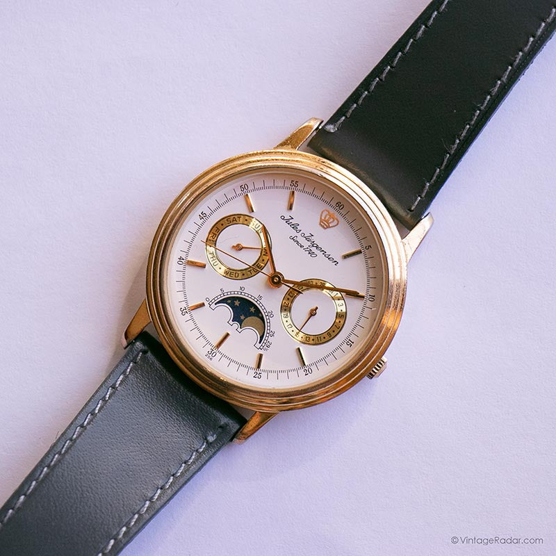 RARE Vintage Jules Jurgensen since 1740 Moon Phase Watch for Men ...