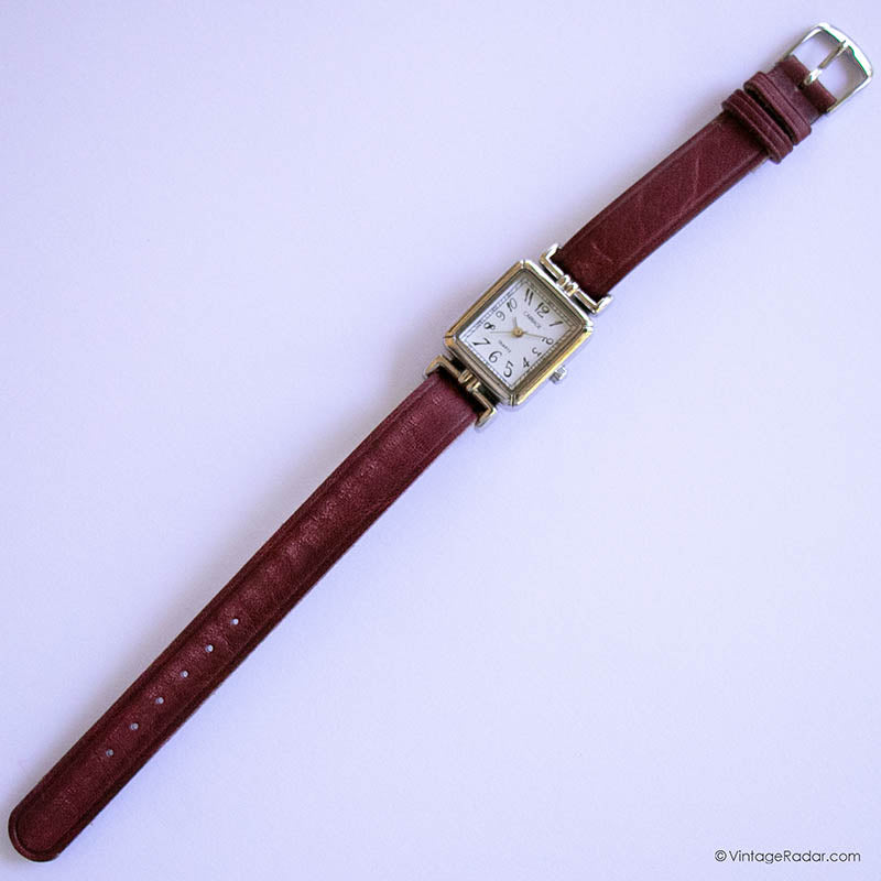 Square-dial Carriage by Timex Watch | Luxury Silver-tone Ladies' Watch ...