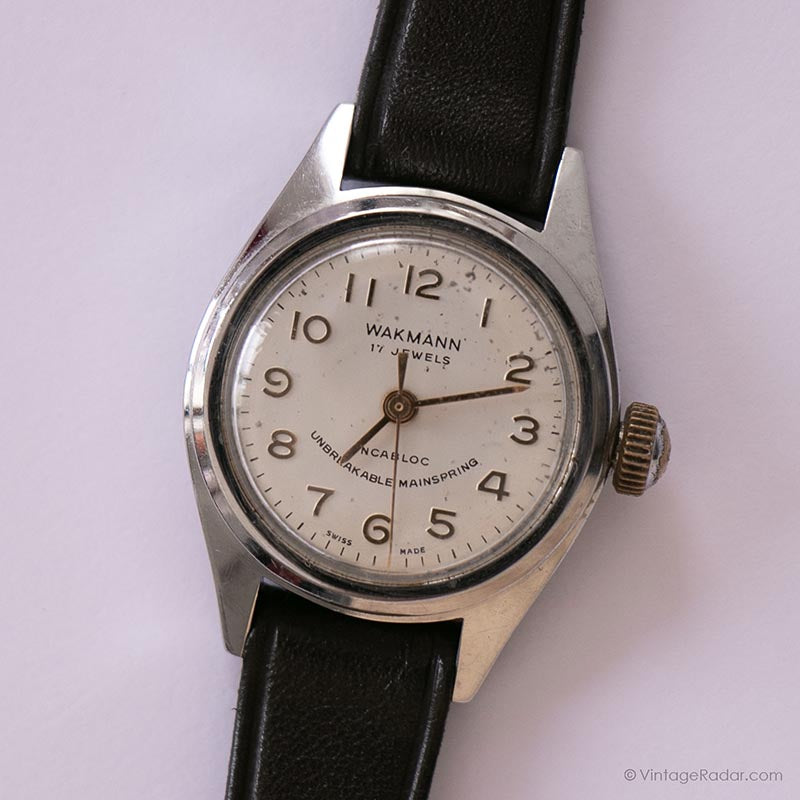 Very Rare WAKMANN Mechanical Incabloc Watch | Swiss-Made Vintage Watch ...