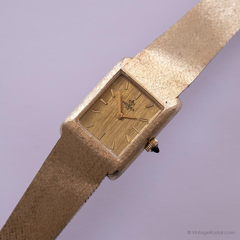 Vintage Gold-tone Horax Mechanical Watch for Her | Luxury Dress Watch ...