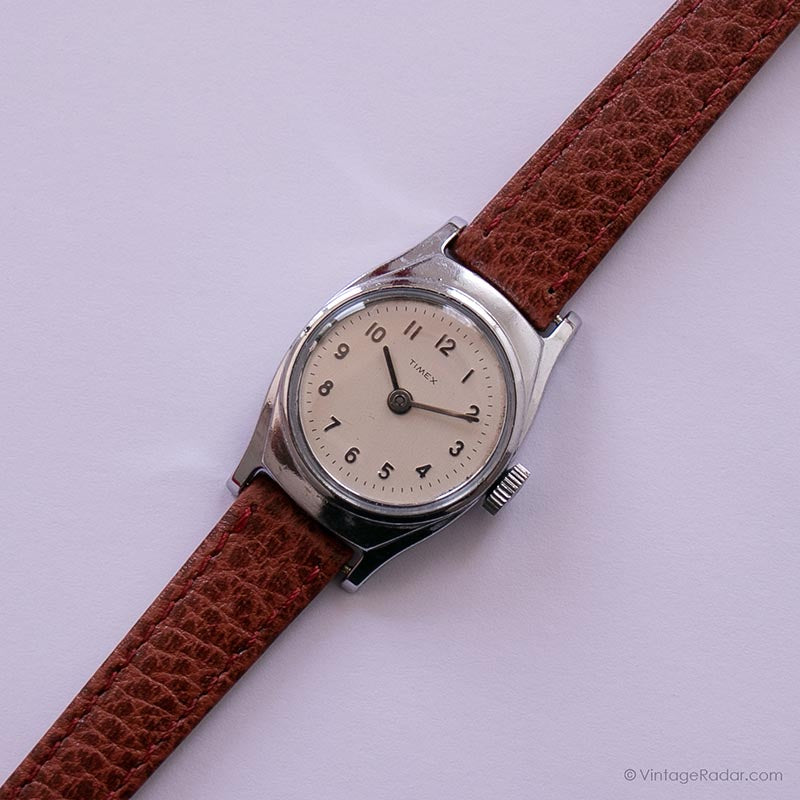 Classic Small Mechanical Timex Watch | Silver-tone Minimalist Timex ...