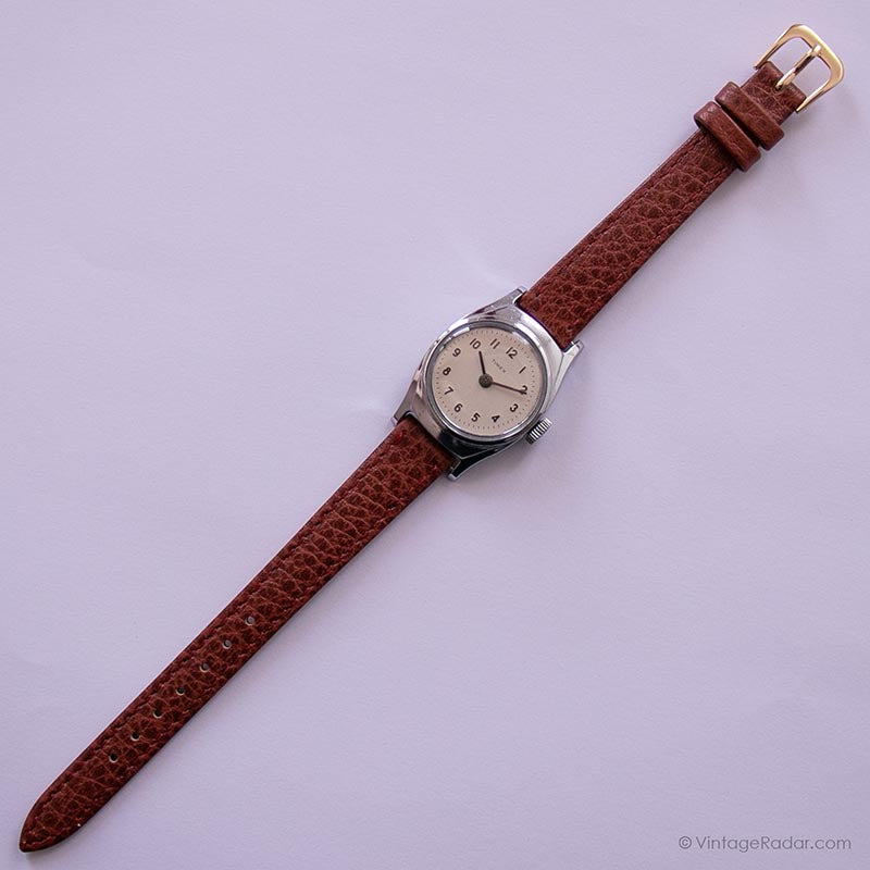Classic Small Mechanical Timex Watch | Silver-tone Minimalist Timex ...