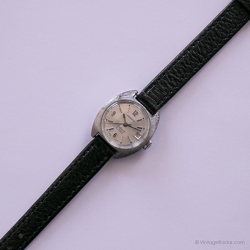 Vintage Silver-Tone Ardath Reefmaster 21 Jewels Automatic Watch ...