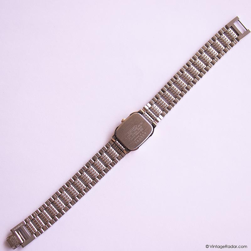 Vintage Two-tone Rectangular Seiko Ladies' Watch 2P20-6A20 R0 – Vintage ...