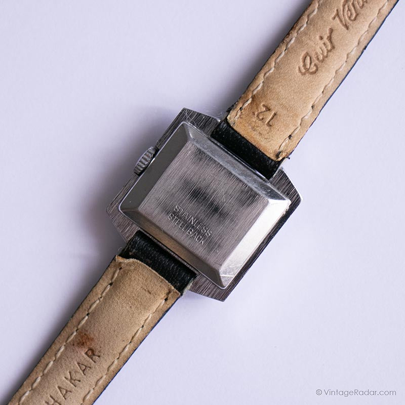 Vintage Huma Rectangular Watch for Women | 1960s Mechanical Watch ...