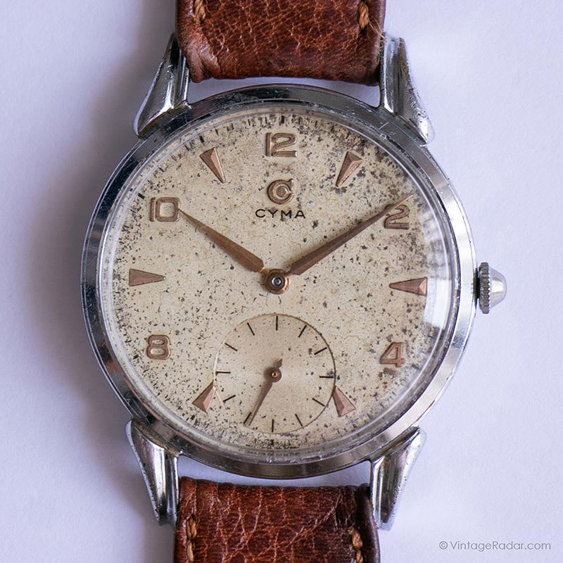 1950s Vintage Cyma Swiss-made Mens Watch | Vintage Mechanical Watch ...