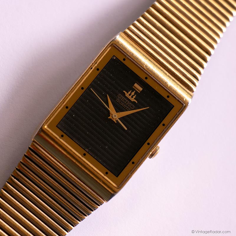 Vintage Seiko Rectangular Watch 5Y91-5020 R1 | Seiko Tank Watch ...