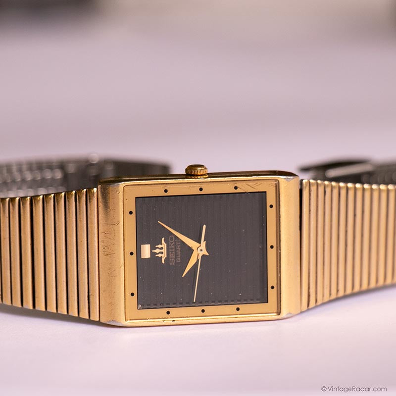 Vintage Seiko Rectangular Watch 5Y91-5020 R1 | Seiko Tank Watch ...