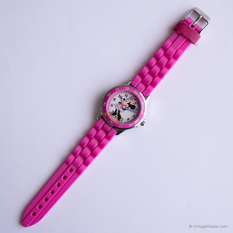 Vintage Pink Minnie Mouse Watch for Girls by Accutime Watch Corp ...
