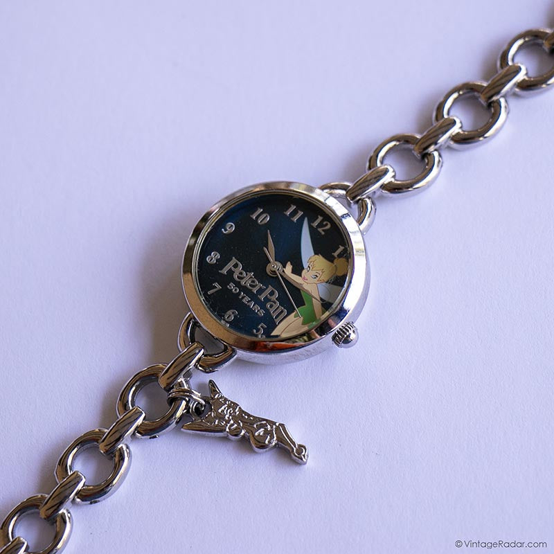 Vintage Blue-Dial Tinker Bell Watch | Peter Pan 50 Years Watch by SII ...