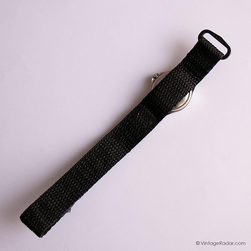 Small Vintage Timex Sports Watch for Women with Black Velcro Strap ...