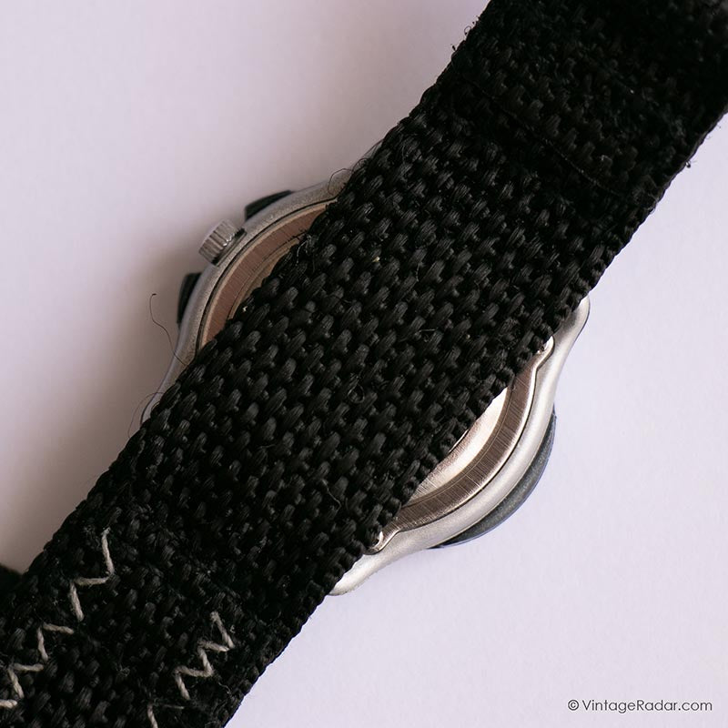 Vintage Black Timex Indiglo Sports Watch for Her with Velcro Strap ...