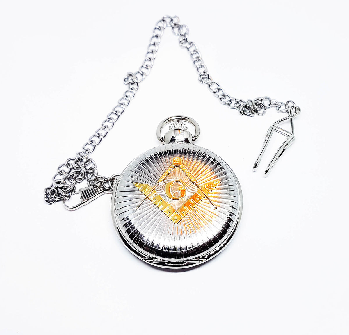 Freemason Silver-tone Vintage Pocket Watch | Can Be Engraved – Vintage ...