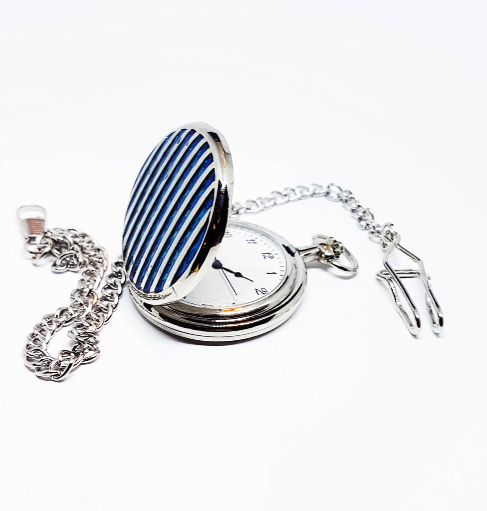 Turquoise and Silver Pocket Watch | Can Be Engraved | VintageRadar.com ...