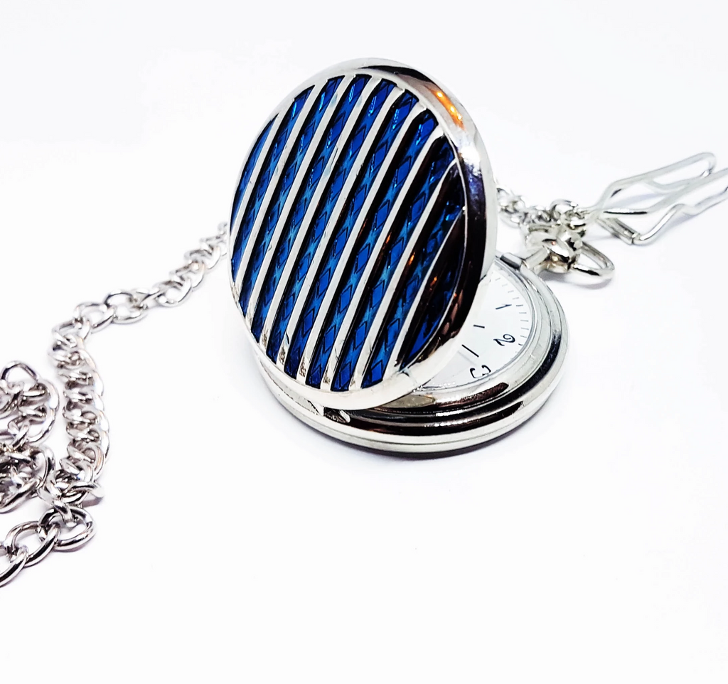 Turquoise and Silver Pocket Watch | Can Be Engraved | VintageRadar.com ...