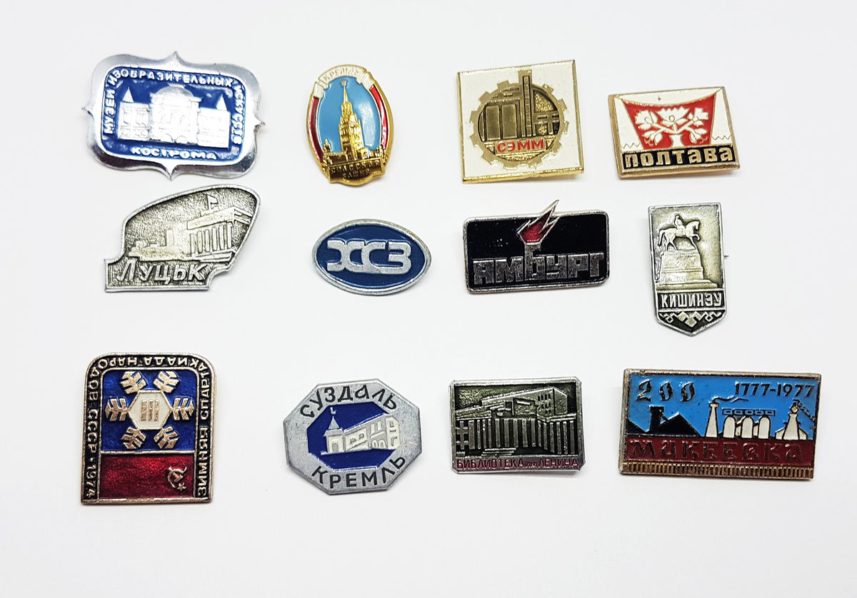 Soviet Vintage Enamel Pins | Enamel Lapel Pins | VintageRadar.com ...