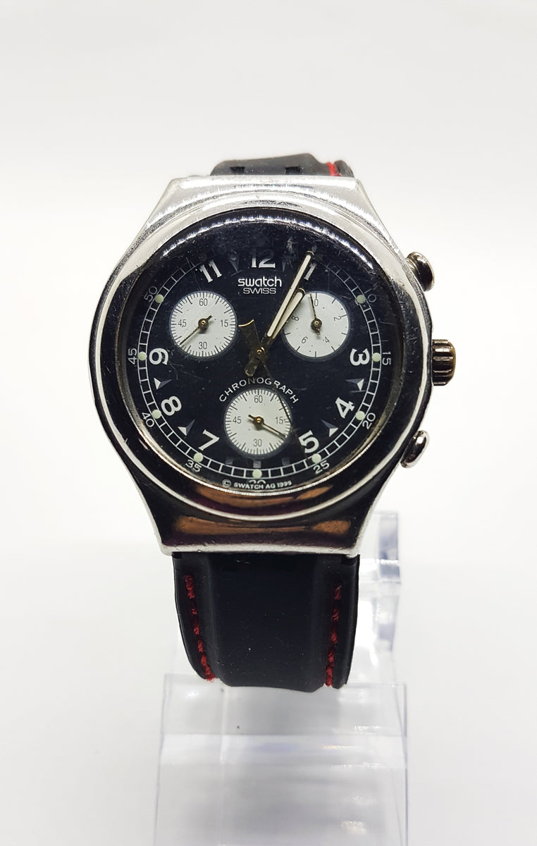 1995 VERNISSAGE YCS101 Swatch Irony | Chronograph Swatch Watch Vintage ...
