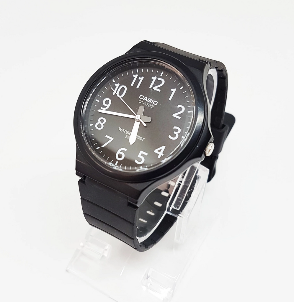 All Black Casio Watch For Men or Women | Water Resistant Watches ...