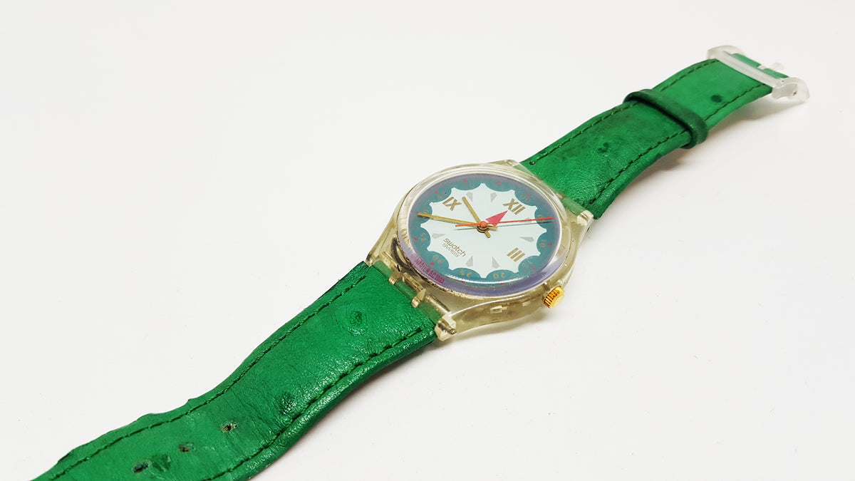 90s Vintage Swatch Watch | Green Swiss-made Swatch Watches – Vintage Radar