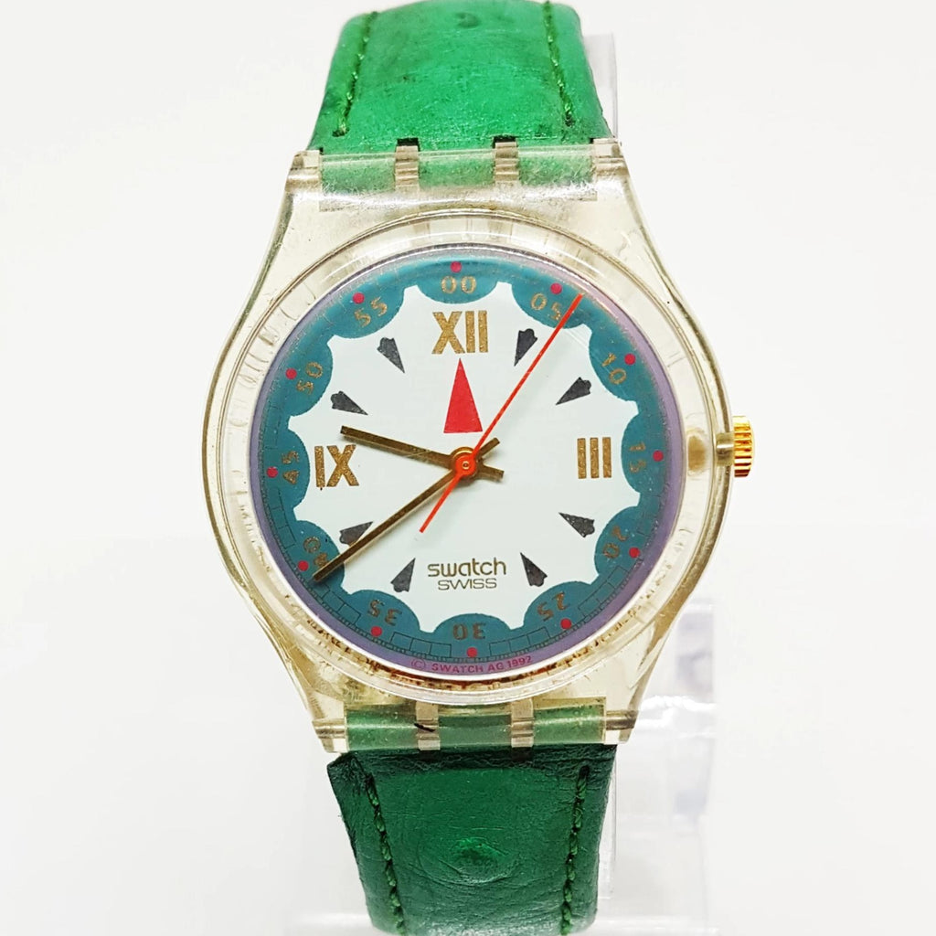 90s Vintage Swatch Watch | Green Swiss-made Swatch Watches – Vintage Radar