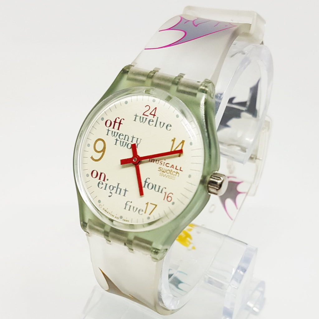 Musical 1996 Vintage Swatch Watch FROZEN YOGHURT GN708 – Vintage Radar