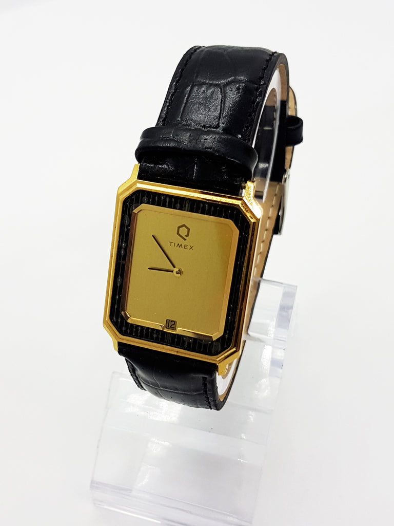 Square Dial Gold-tone Timex Watch Vintage | VintageRadar.com – Vintage ...