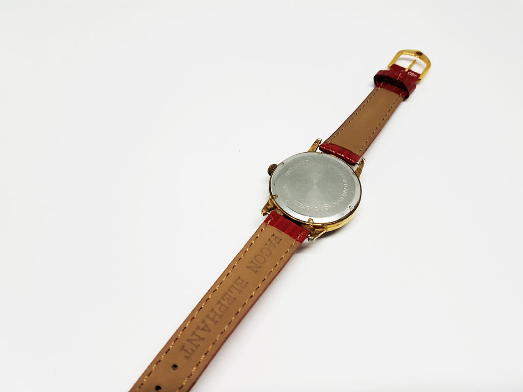 Gold-Tone 17 Rubis Bifora Mechanical Watch | Vintage German Watches ...