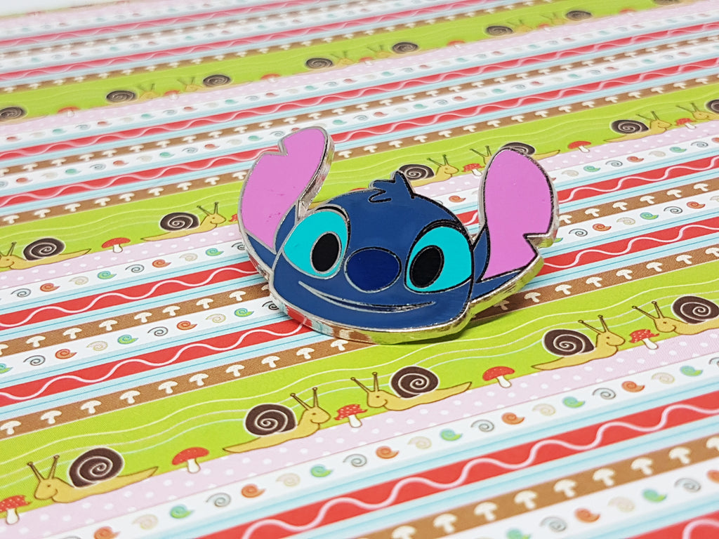 Happy Fun Stitch Disney Enamel Pin | Lilo and Stitch Blue Pins ...