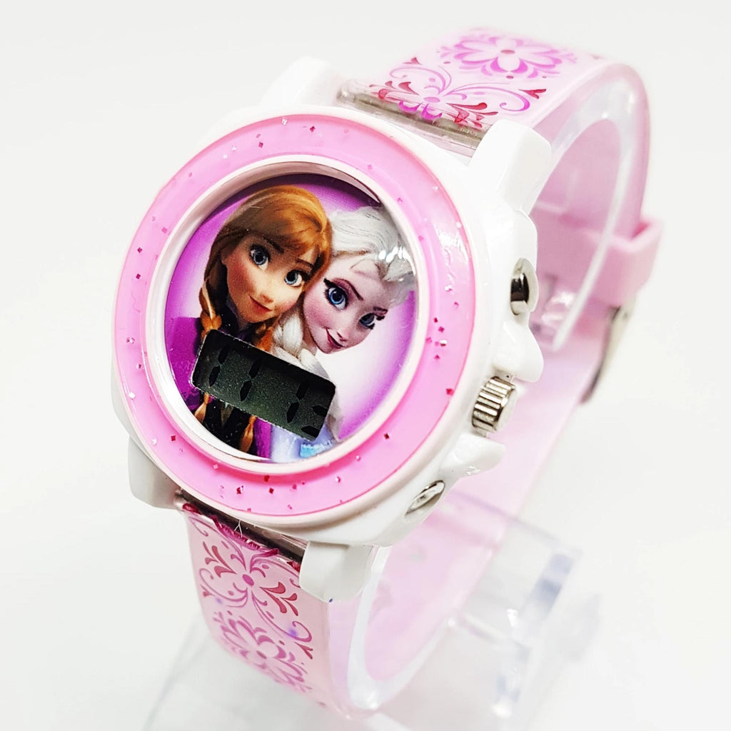 Pink Elsa and Ana Disney Watch | Disney Princess Digital Watch ...
