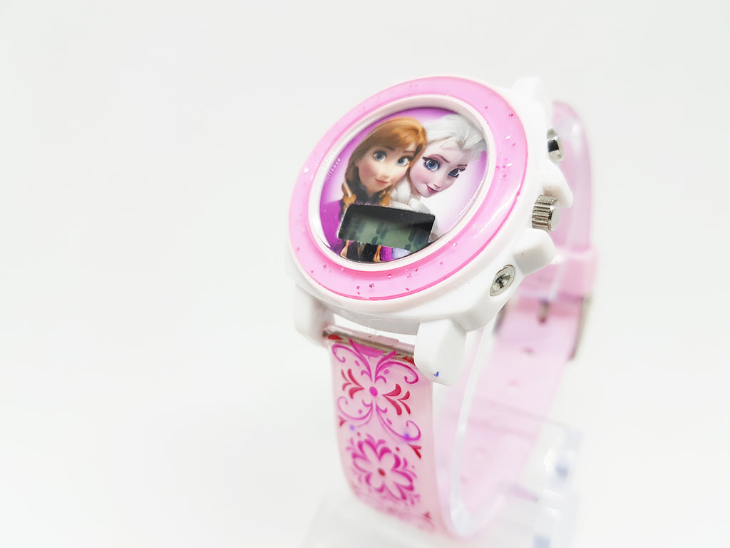 Pink Elsa and Ana Disney Watch | Disney Princess Digital Watch ...