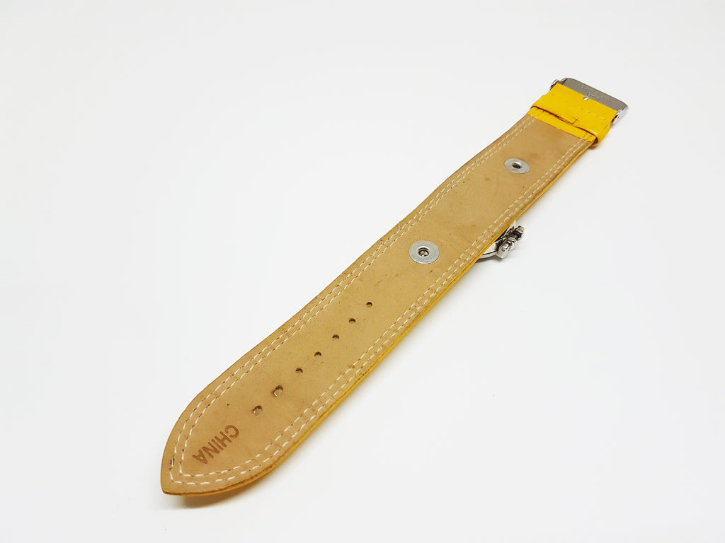 Yellow Smiley Face Watch for Women or Men | Silver-tone Quartz Watch ...