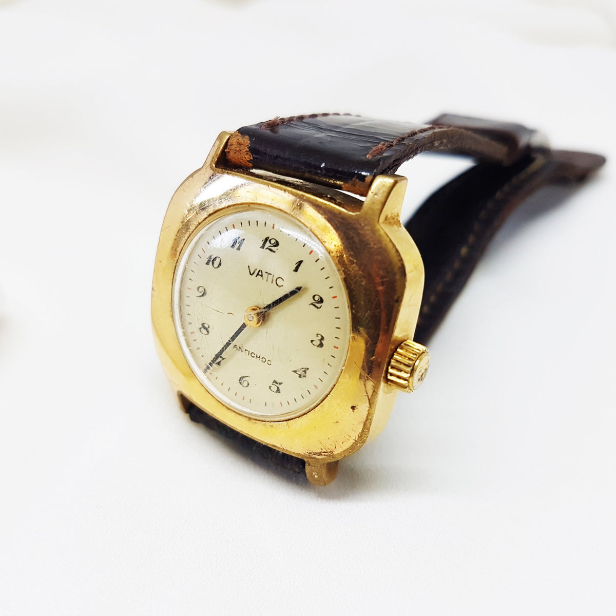 Vatic Gold-tone Vintage Watch for Women | Ladies Mechanical Watch ...