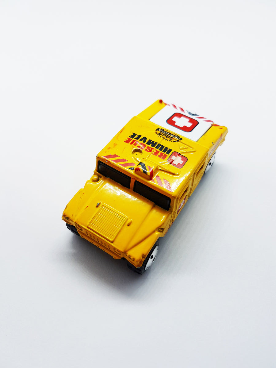 1994 Yellow Matchbox Hummer Rescue Humvee| Mattel Special Edition Toy ...