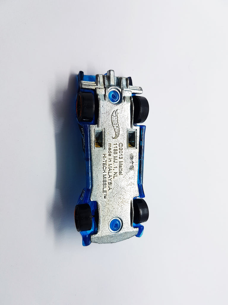 2014 Hot Wheels Hi-Tech Missile | HW X-Raycers Blue Diecast Vehicle ...