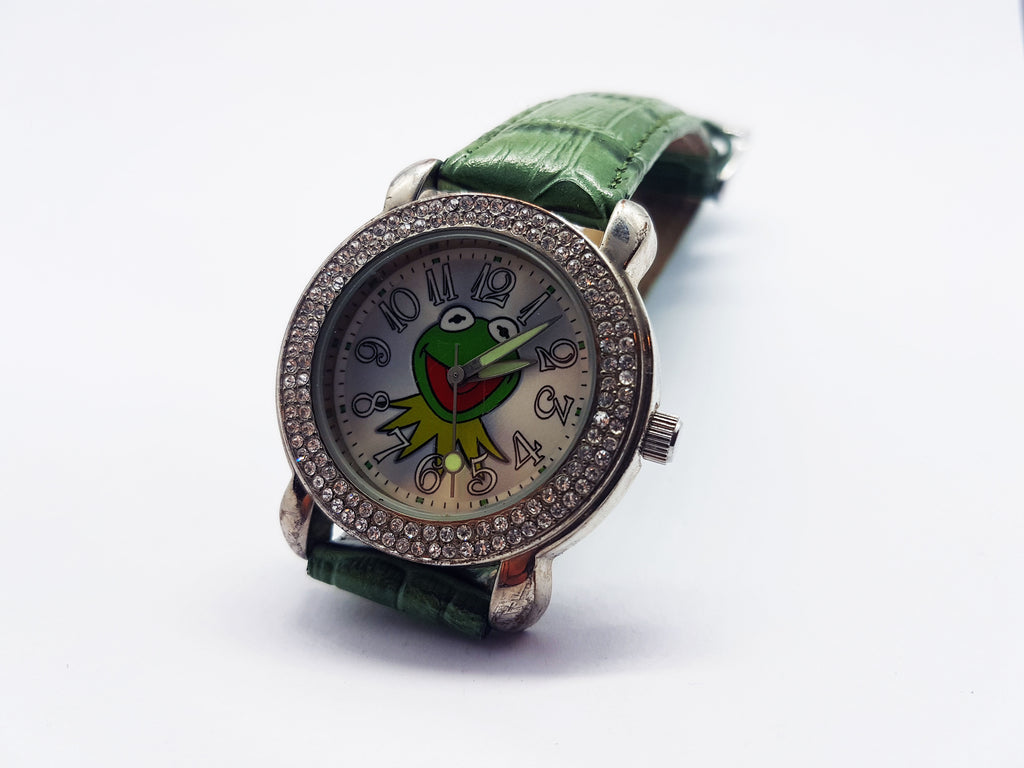 Green Kermit The Frog Disney Watch | Th Muppets Silver-Tone Watch ...