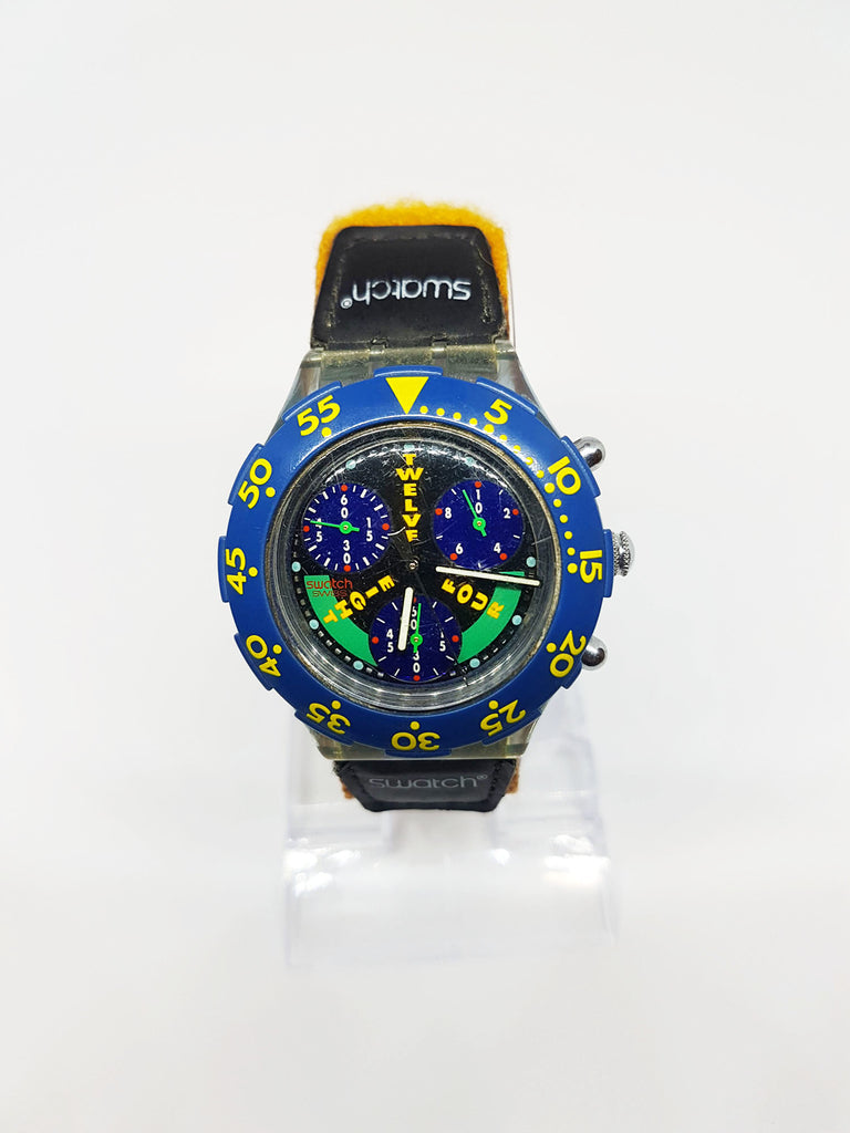 SLAMMA JAM SEN100 Scuba Swatch | Vintage Swiss Chronograph Watch ...
