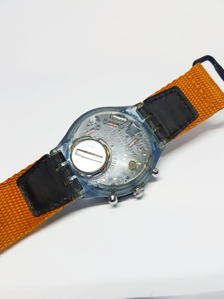 SLAMMA JAM SEN100 Scuba Swatch | Vintage Swiss Chronograph Watch ...