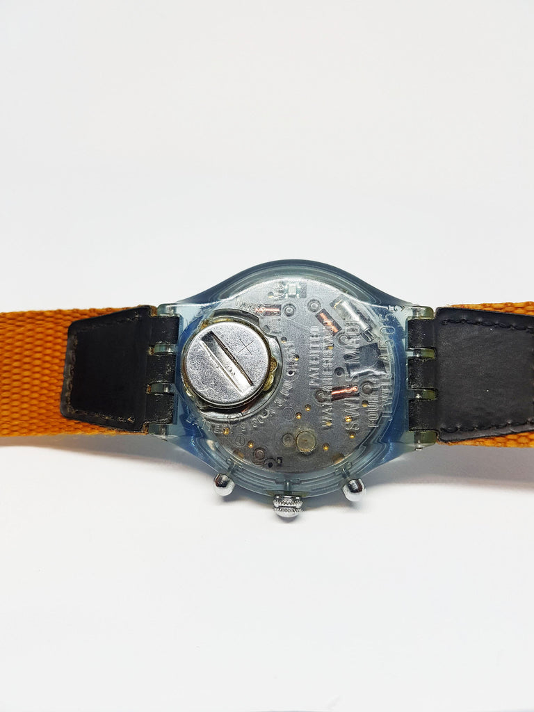 SLAMMA JAM SEN100 Scuba Swatch | Vintage Swiss Chronograph Watch ...