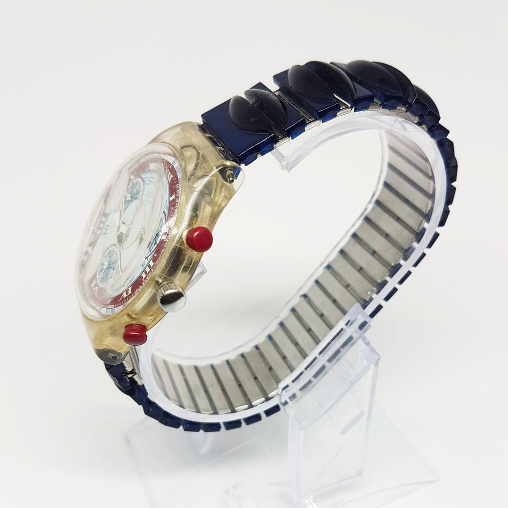 WINDMILL SCK103 Swatch Watch Chronograph | 90s Chrono Watch – Vintage Radar