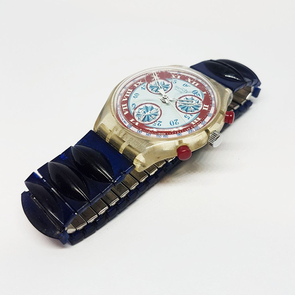 WINDMILL SCK103 Swatch Watch Chronograph | 90s Chrono Watch – Vintage Radar