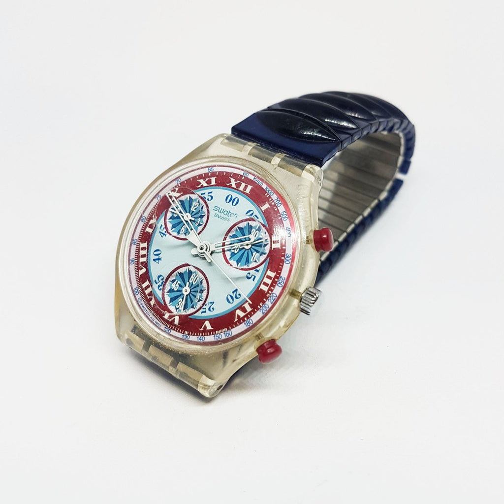 WINDMILL SCK103 Swatch Watch Chronograph | 90s Chrono Watch – Vintage Radar