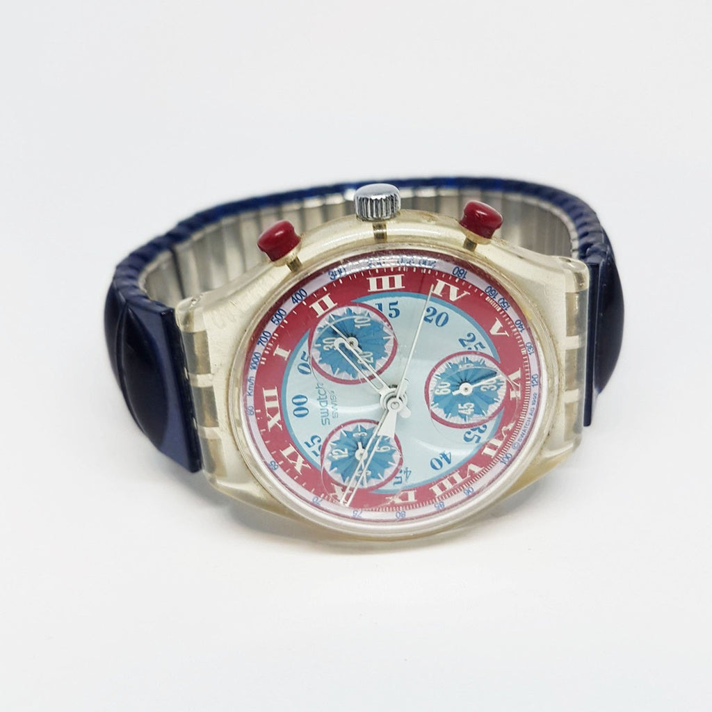 WINDMILL SCK103 Swatch Watch Chronograph | 90s Chrono Watch – Vintage Radar