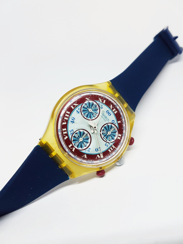 WINDMILL SCK103 Swatch Watch | 1992 Vintage Swatch Chronograph ...