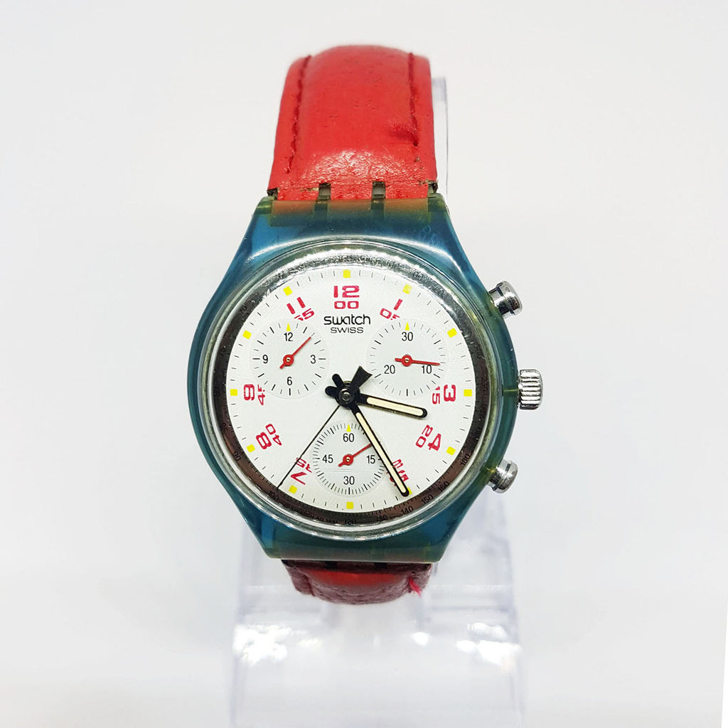 1991 JFK SCN103 Vintage Swatch Chronograph Watch | 90s Swiss Watch ...
