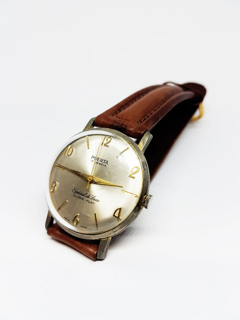 PUERTA 17 Jewels Ultra Flat Mechanical Vintage Watch | VintageRadar.com ...