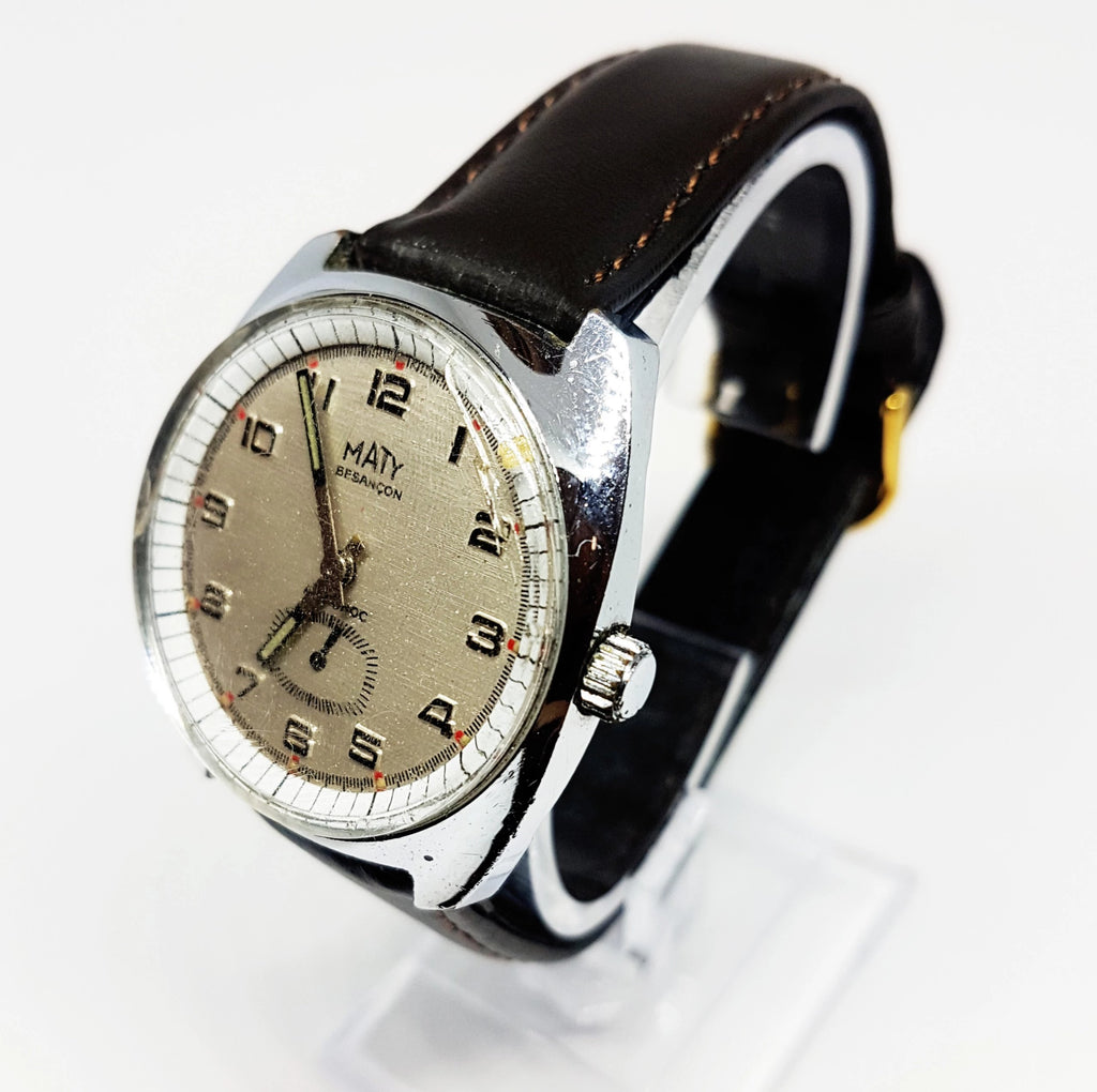 Maty Besancon Antichoc Mechanical Watch for Men | Best Vintage Watches ...