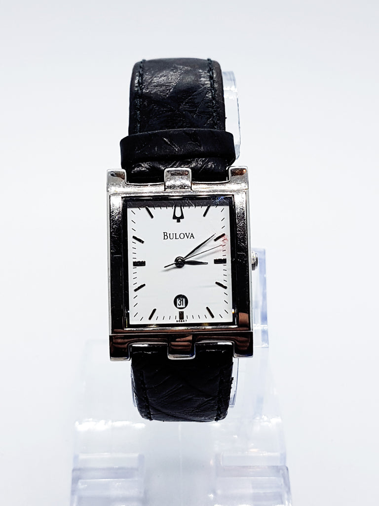 Square Silver-Tone Bulova Vintage Watch | Bulova Watches Collection ...