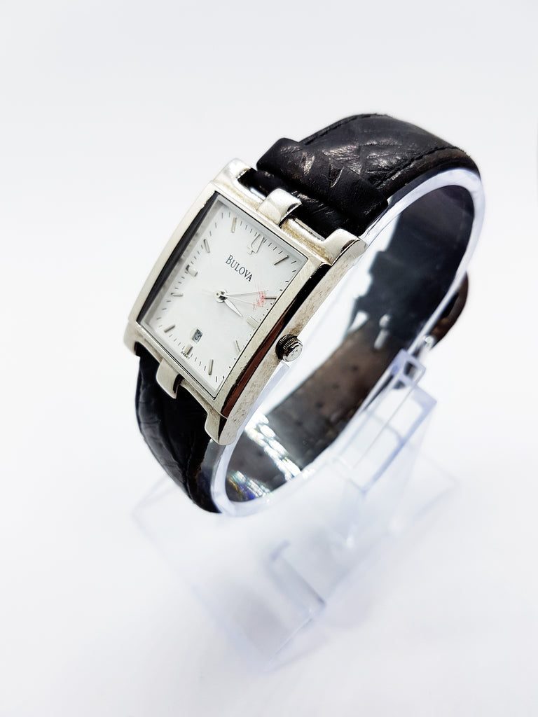 Square Silver-Tone Bulova Vintage Watch | Bulova Watches Collection ...