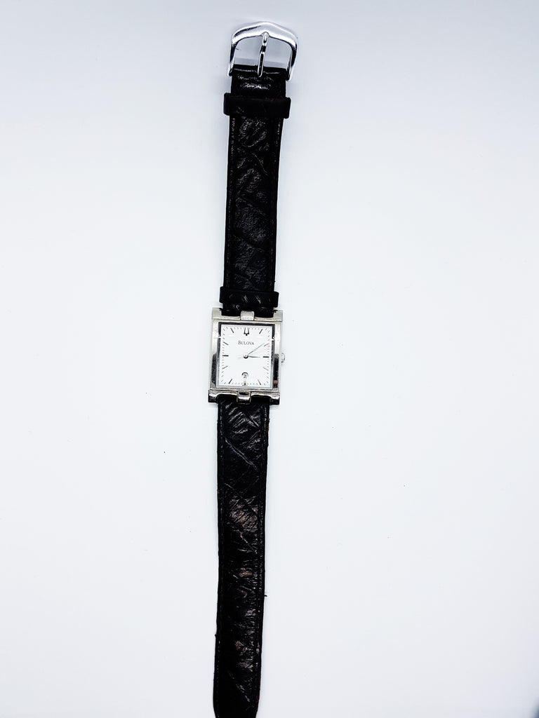 Square Silver-Tone Bulova Vintage Watch | Bulova Watches Collection ...